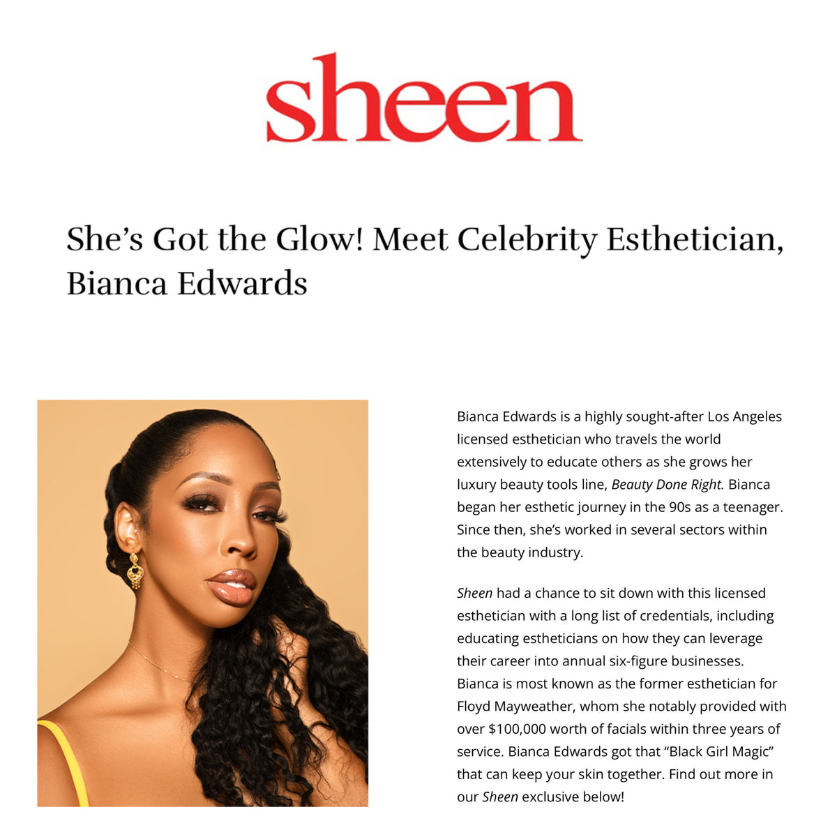 Sheen Magazine Jan 2022 – beauty done right